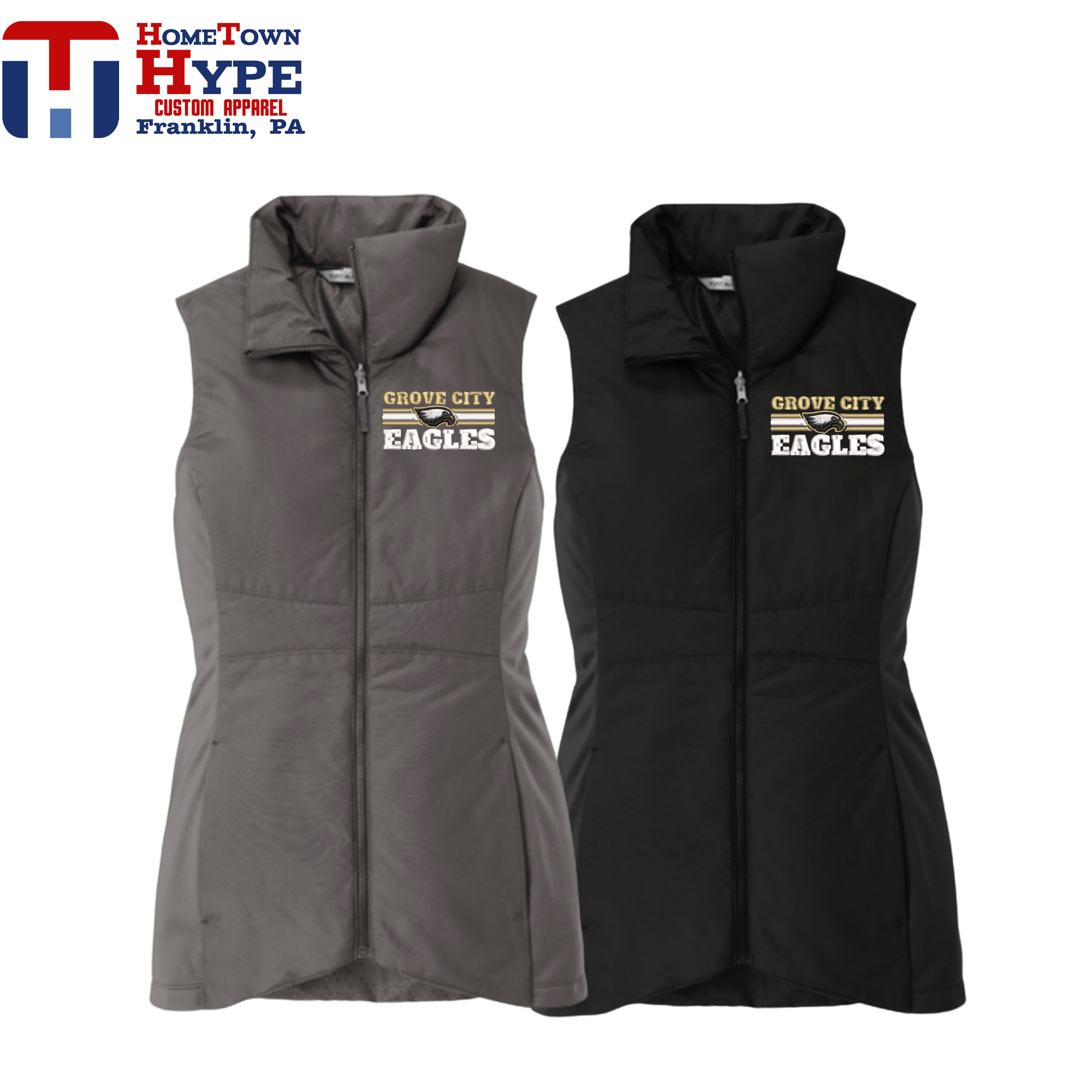 Insulated Embroidered Vest - Hillview Elementary 2025-2026 – Hometown ...